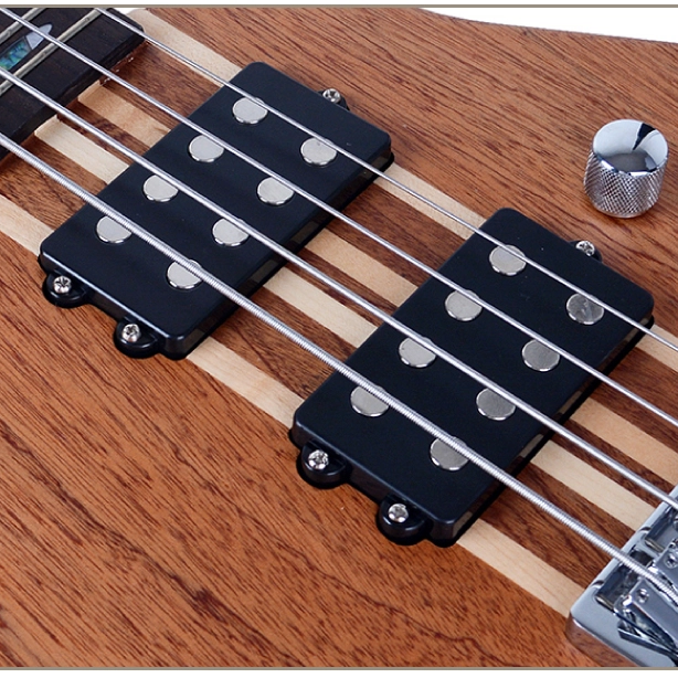 Smiger 4 String Neck Thru Bass Dual Cutaway in 5 Piece Maple And ...